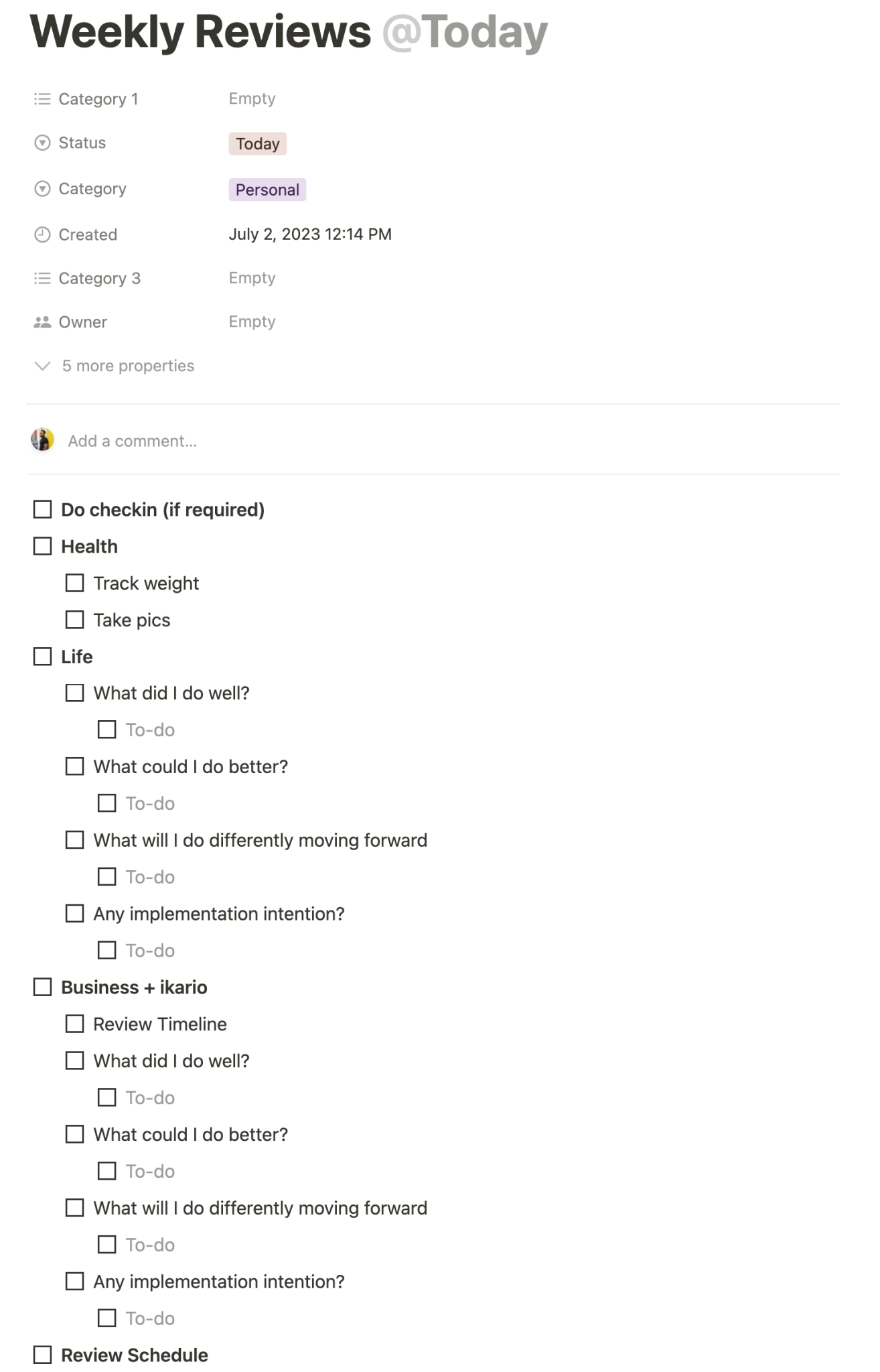 How to Do Weekly & Monthly Reviews - ikario